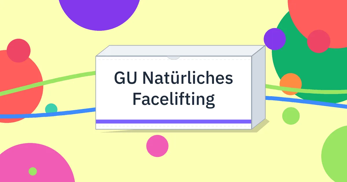 Symbolbild: Packung mit der Aufschrift GU Natürliches Facelifting (PZN 17061885) – Verfügbarkeit und Bezug in Apotheken in Frankfurt am Main