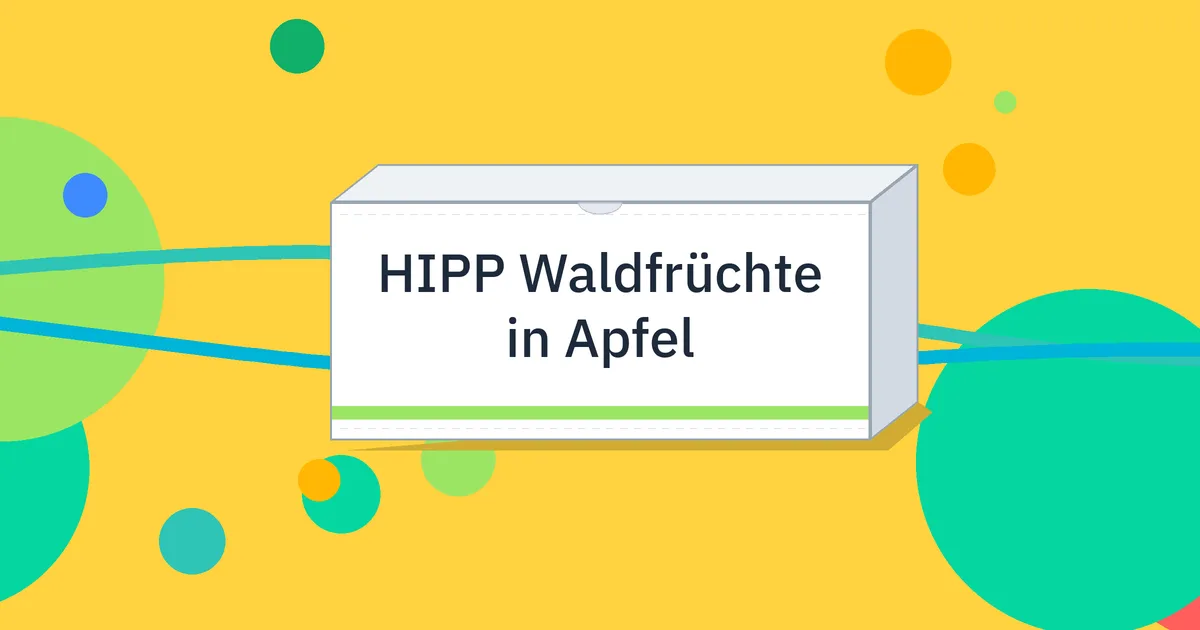 Symbolbild: Packung mit der Aufschrift HIPP Waldfrüchte in Apfel (PZN 19128323) – Verfügbarkeit und Bezug in Apotheken in Frankfurt am Main