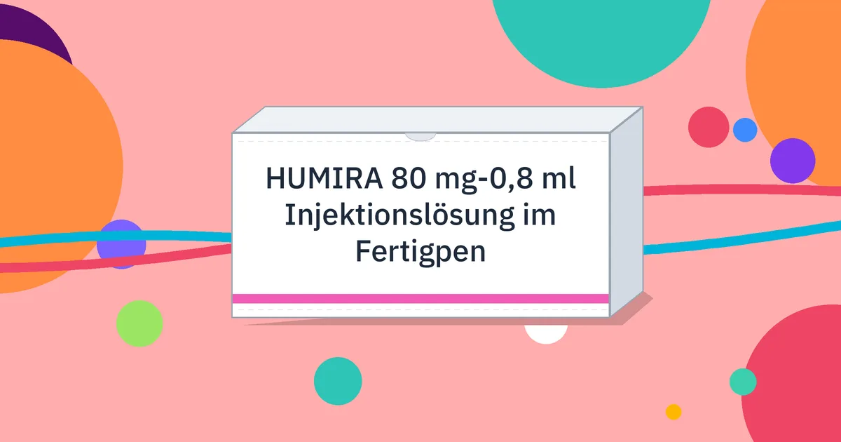 Symbolbild: Packung mit der Aufschrift HUMIRA 80 mg-0,8 ml Injektionslösung im Fertigpen (PZN 20092300) – Verfügbarkeit und Bezug in Apotheken in Frankfurt am Main