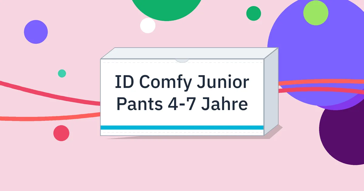Symbolbild: Packung mit der Aufschrift ID Comfy Junior Pants 4-7 Jahre (PZN 13501502) – Verfügbarkeit und Bezug in Apotheken in Frankfurt am Main