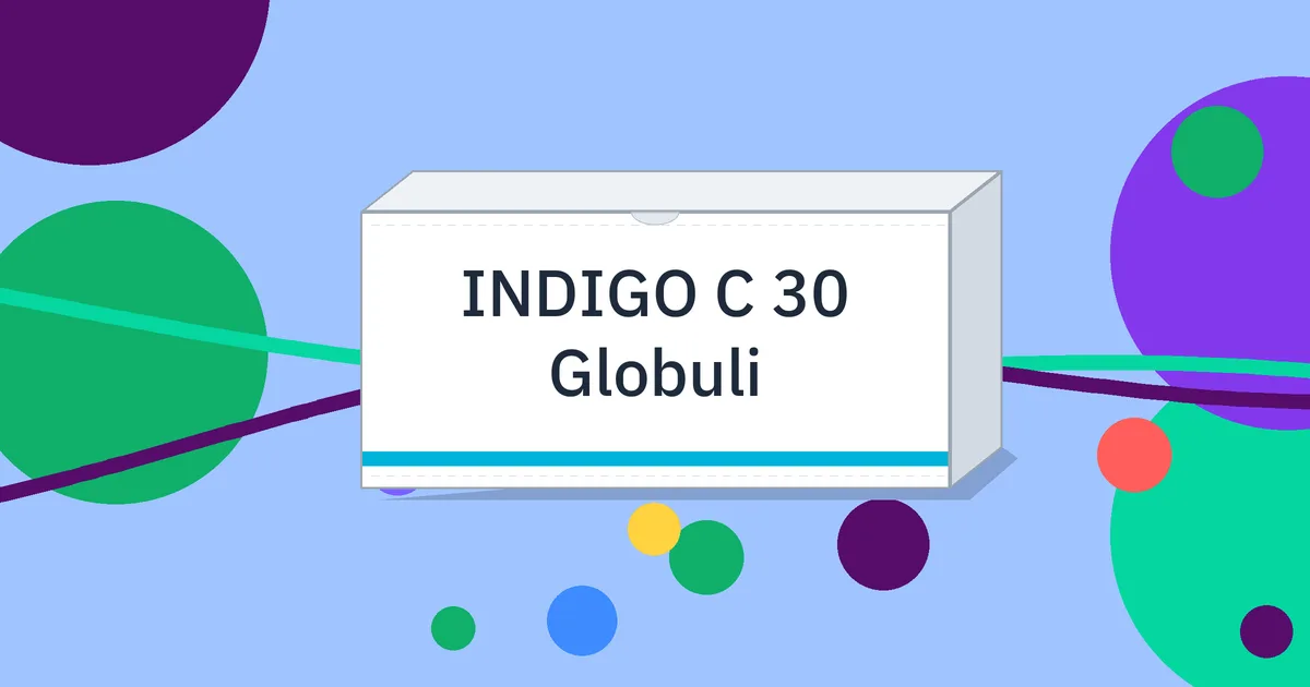 Symbolbild: Packung mit der Aufschrift INDIGO C 30 Globuli (PZN 16691638) – Verfügbarkeit und Bezug in Apotheken in Frankfurt am Main