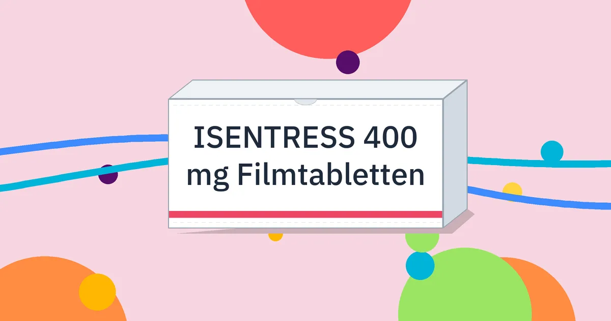 Symbolbild: Packung mit der Aufschrift ISENTRESS 400 mg Filmtabletten (PZN 12381102) – Verfügbarkeit und Bezug in Apotheken in Frankfurt am Main