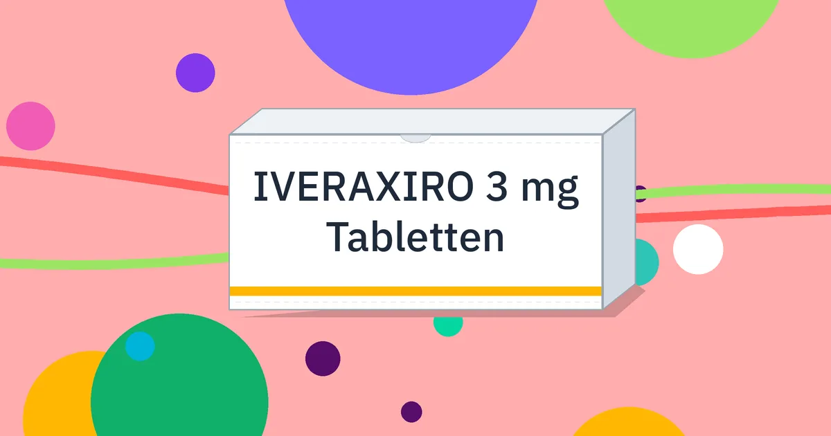 Symbolbild: Packung mit der Aufschrift IVERAXIRO 3 mg Tabletten (PZN 19521434) – Verfügbarkeit und Bezug in Apotheken in Frankfurt am Main