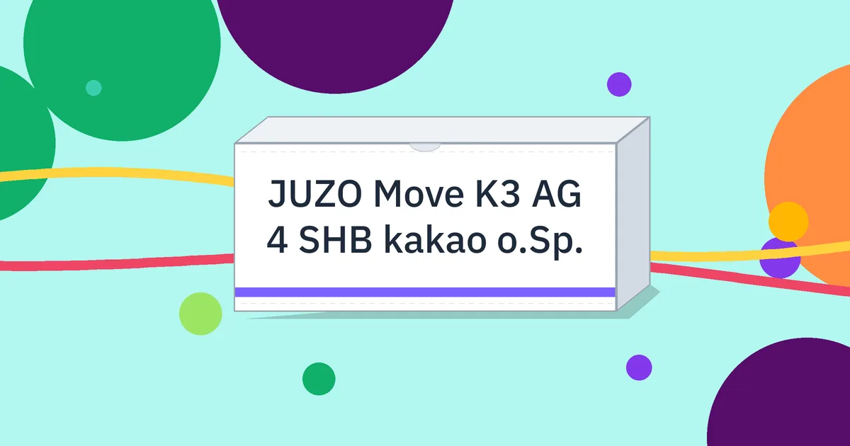Symbolbild: Packung mit der Aufschrift JUZO Move K3 AG 4 SHB kakao o.Sp. (PZN 18589370) – Verfügbarkeit und Bezug in Apotheken in Frankfurt am Main