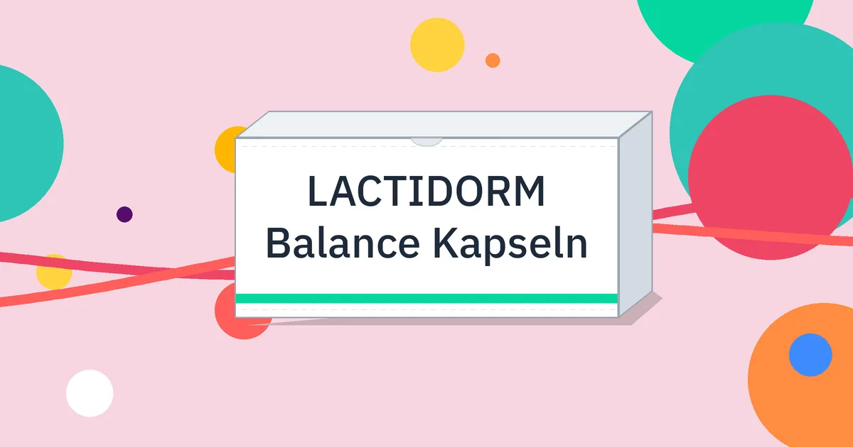 Symbolbild: Packung mit der Aufschrift LACTIDORM Balance Kapseln (PZN 20371112) – Verfügbarkeit und Bezug in Apotheken in Frankfurt am Main