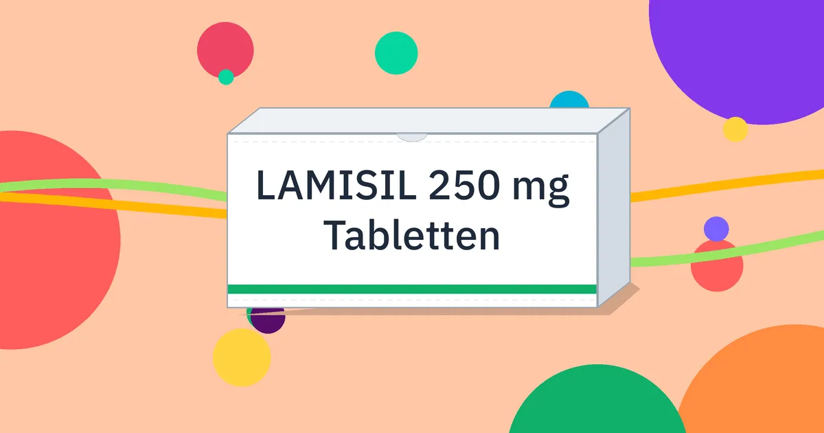Symbolbild: Packung mit der Aufschrift LAMISIL 250 mg Tabletten (PZN 01713191) – Verfügbarkeit und Bezug in Apotheken in Frankfurt am Main