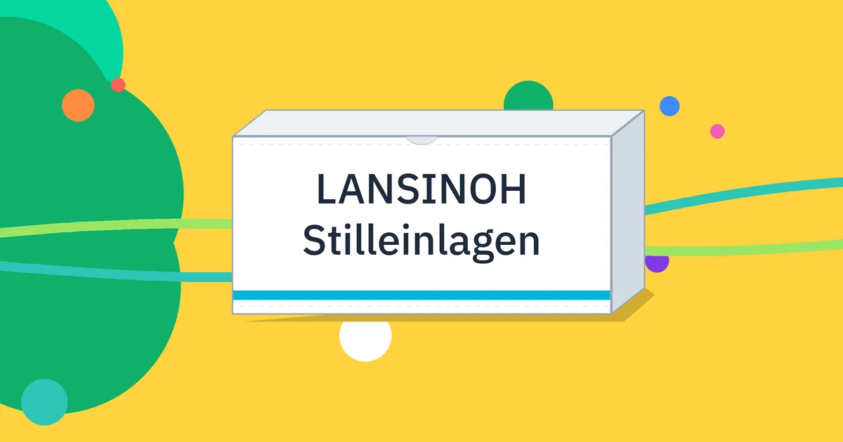 Symbolbild: Packung mit der Aufschrift LANSINOH Stilleinlagen (PZN 14361204) – Verfügbarkeit und Bezug in Apotheken in Frankfurt am Main