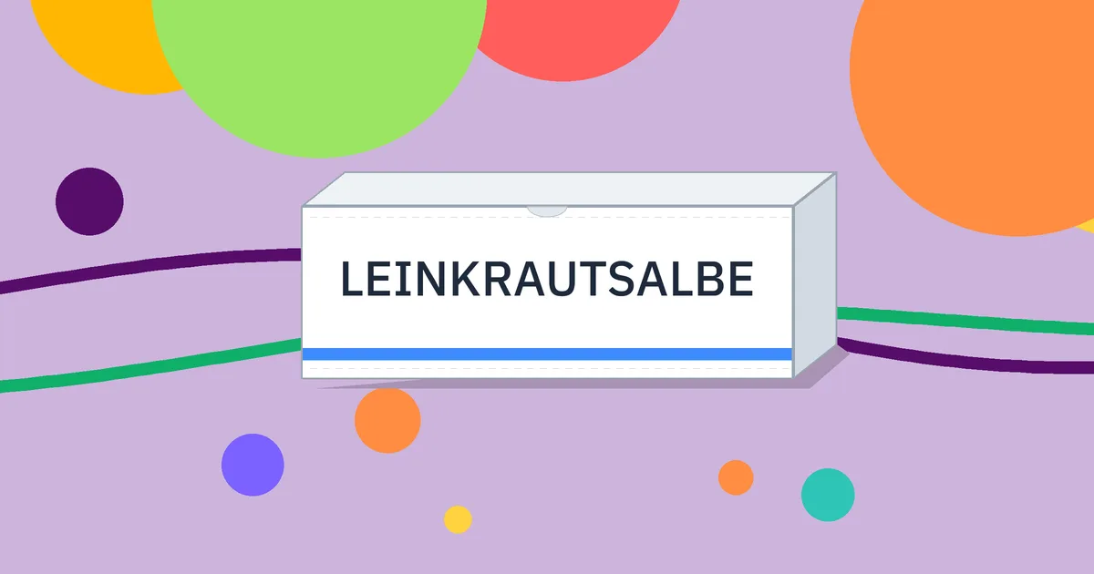 Symbolbild: Packung mit der Aufschrift LEINKRAUTSALBE (PZN 15237713) – Verfügbarkeit und Bezug in Apotheken in Frankfurt am Main
