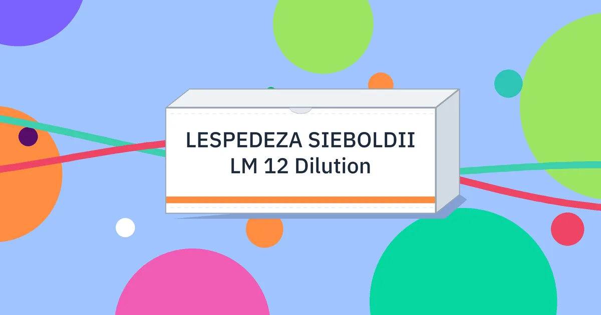 Symbolbild: Packung mit der Aufschrift LESPEDEZA SIEBOLDII LM 12 Dilution (PZN 13527772) – Verfügbarkeit und Bezug in Apotheken in Frankfurt am Main