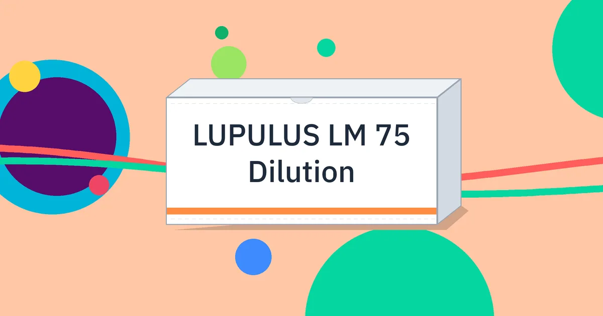 Symbolbild: Packung mit der Aufschrift LUPULUS LM 75 Dilution (PZN 12934601) – Verfügbarkeit und Bezug in Apotheken in Frankfurt am Main
