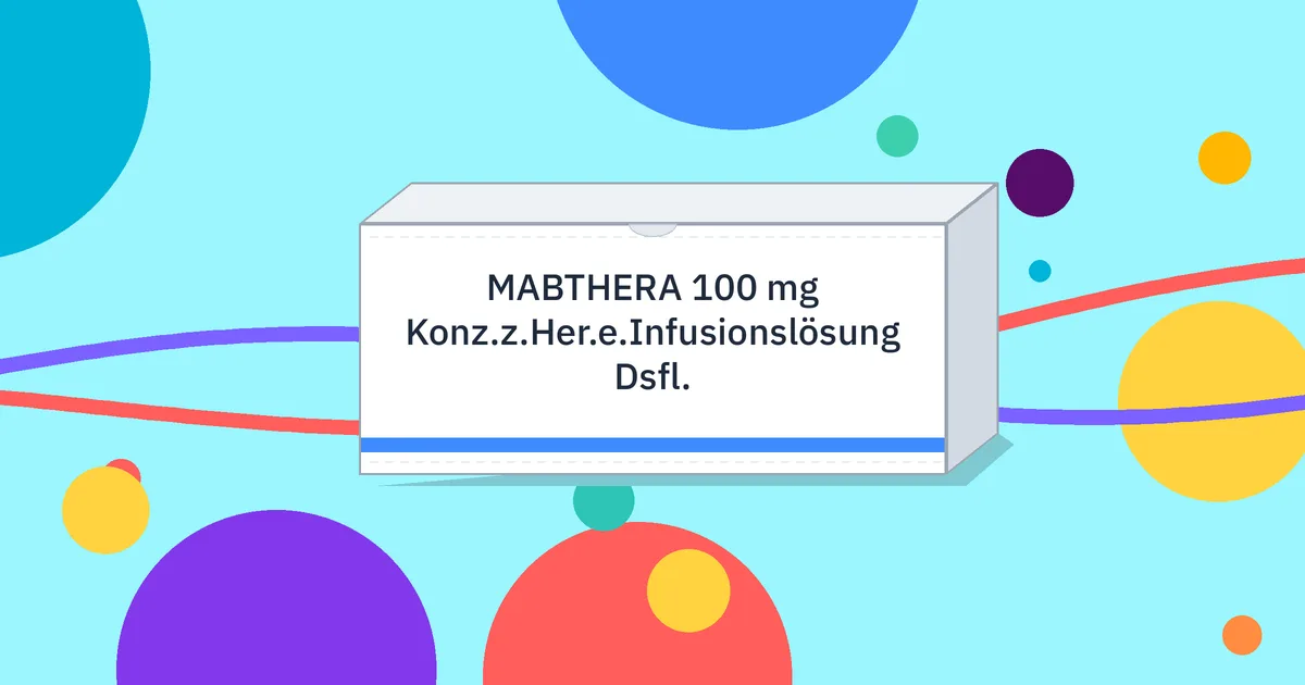 Symbolbild: Packung mit der Aufschrift MABTHERA 100 mg Konz.z.Her.e.Infusionslösung Dsfl. (PZN 05023247) – Verfügbarkeit und Bezug in Apotheken in Frankfurt am Main