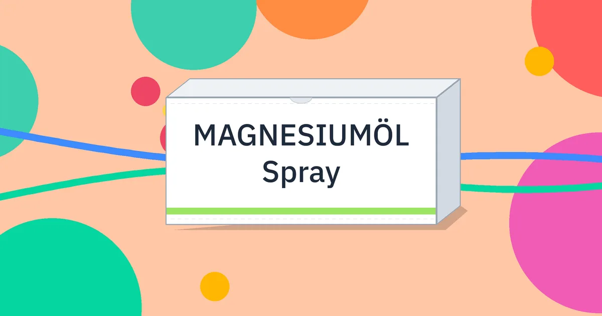 Symbolbild: Packung mit der Aufschrift MAGNESIUMÖL Spray (PZN 15737686) – Verfügbarkeit und Bezug in Apotheken in Frankfurt am Main