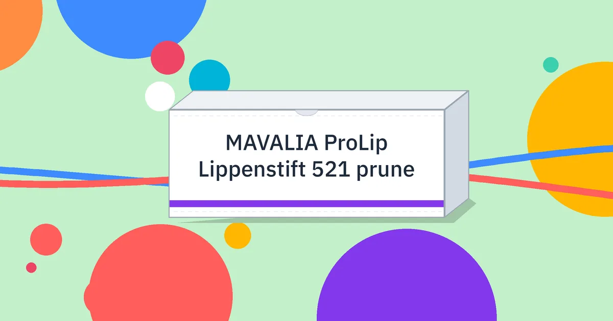 Symbolbild: Packung mit der Aufschrift MAVALIA ProLip Lippenstift 521 prune (PZN 11649583) – Verfügbarkeit und Bezug in Apotheken in Frankfurt am Main