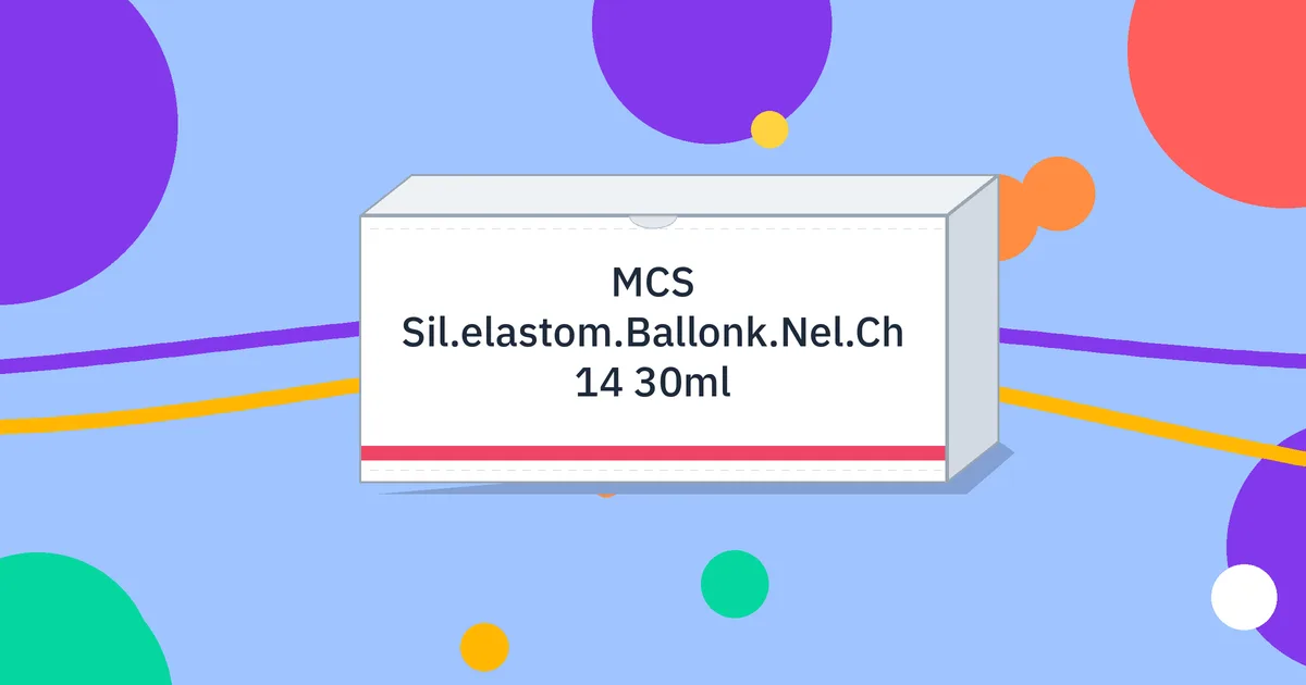 Symbolbild: Packung mit der Aufschrift MCS Sil.elastom.Ballonk.Nel.Ch 14 30ml (PZN 04802328) – Verfügbarkeit und Bezug in Apotheken in Frankfurt am Main