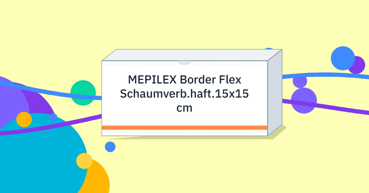 Symbolbild: Packung mit der Aufschrift MEPILEX Border Flex Schaumverb.haft.15x15 cm (PZN 20014694) – Verfügbarkeit und Bezug in Apotheken in Frankfurt am Main