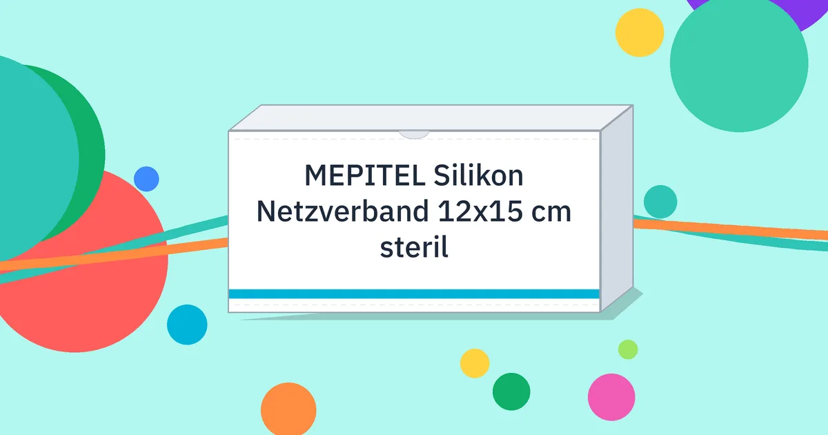Symbolbild: Packung mit der Aufschrift MEPITEL Silikon Netzverband 12x15 cm steril (PZN 12371670) – Verfügbarkeit und Bezug in Apotheken in Frankfurt am Main