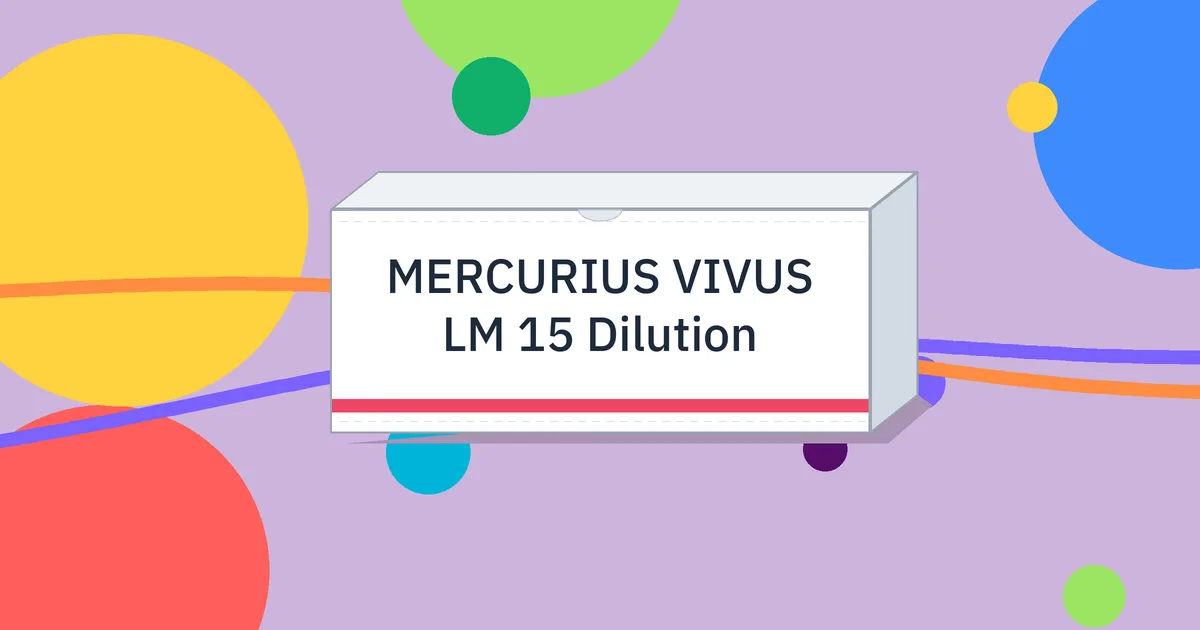 Symbolbild: Packung mit der Aufschrift MERCURIUS VIVUS LM 15 Dilution (PZN 12955052) – Verfügbarkeit und Bezug in Apotheken in Frankfurt am Main