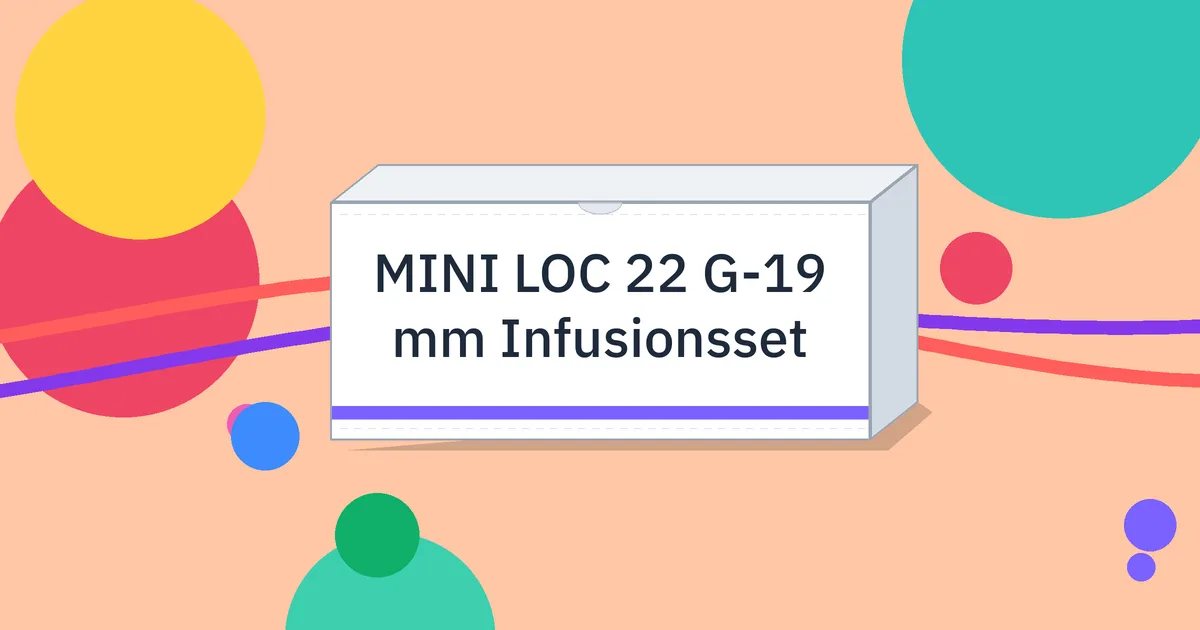 Symbolbild: Packung mit der Aufschrift MINI LOC 22 G-19 mm Infusionsset (PZN 05908359) – Verfügbarkeit und Bezug in Apotheken in Frankfurt am Main
