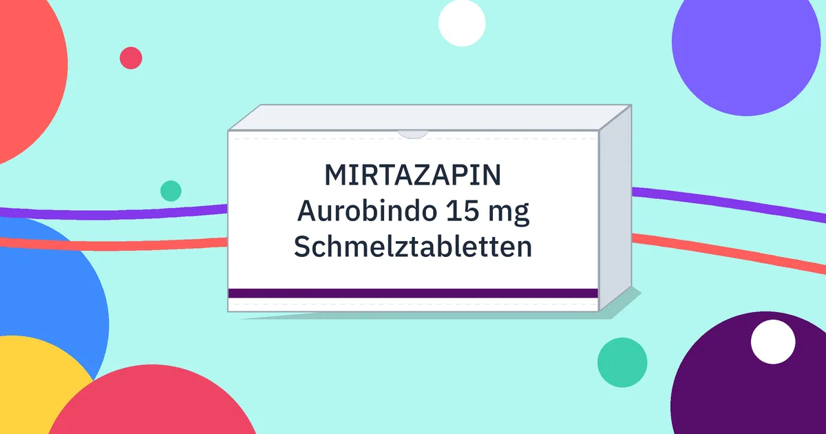 Symbolbild: Packung mit der Aufschrift MIRTAZAPIN Aurobindo 15 mg Schmelztabletten (PZN 05454125) – Verfügbarkeit und Bezug in Apotheken in Frankfurt am Main