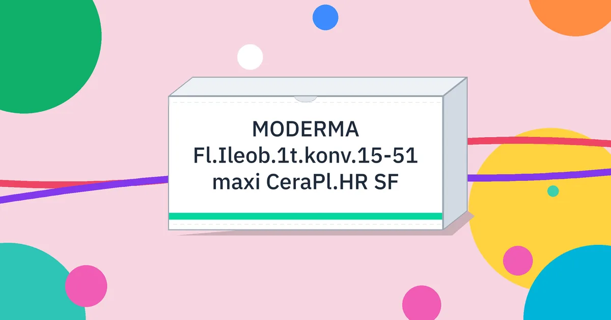 Symbolbild: Packung mit der Aufschrift MODERMA Fl.Ileob.1t.konv.15-51 maxi CeraPl.HR SF (PZN 12417231) – Verfügbarkeit und Bezug in Apotheken in Frankfurt am Main