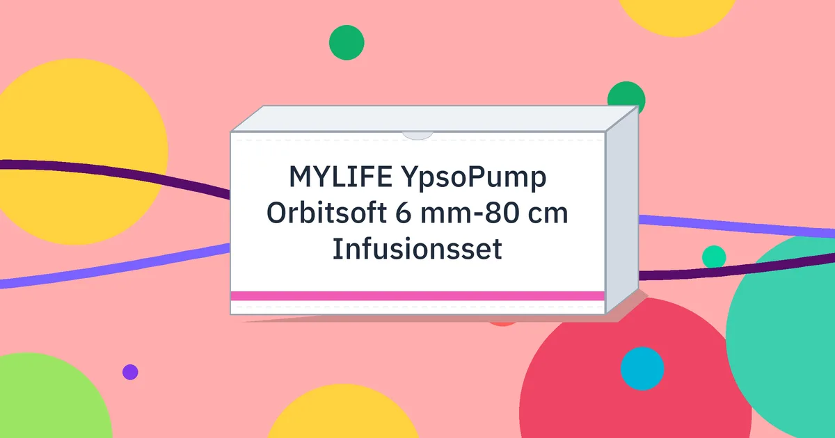 Symbolbild: Packung mit der Aufschrift MYLIFE YpsoPump Orbitsoft 6 mm-80 cm Infusionsset (PZN 18730897) – Verfügbarkeit und Bezug in Apotheken in Frankfurt am Main
