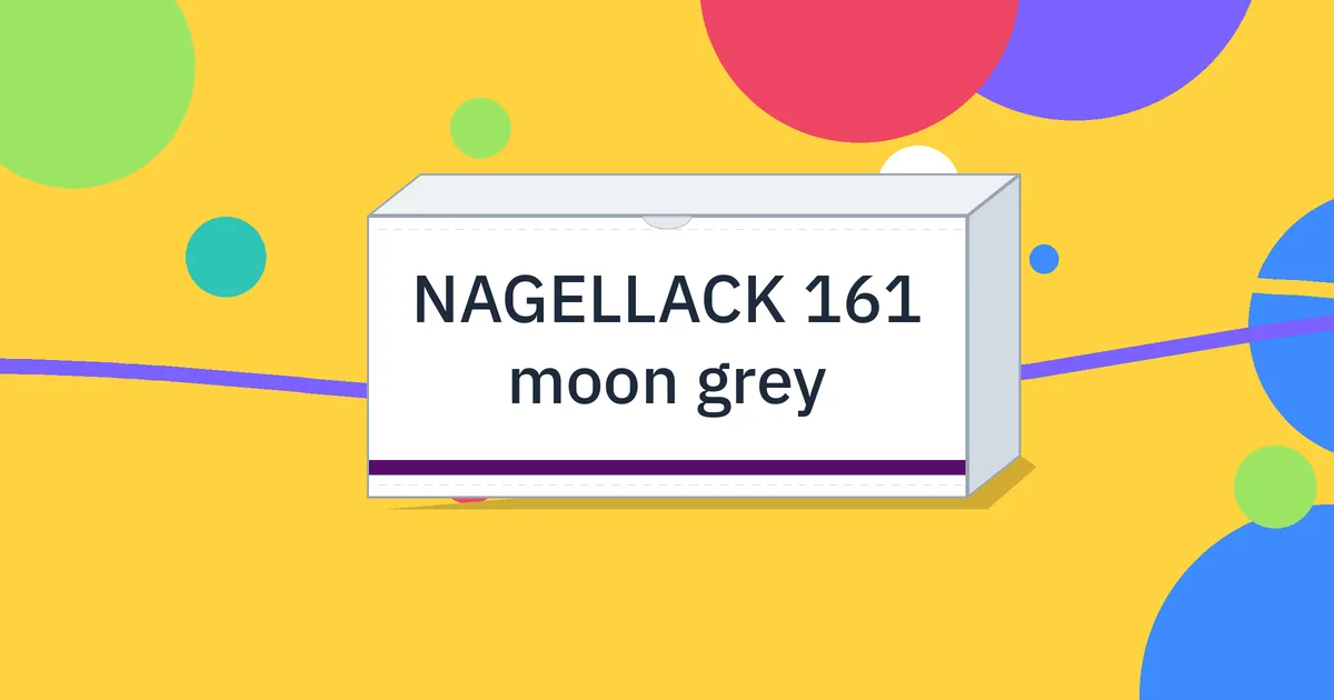 Symbolbild: Packung mit der Aufschrift NAGELLACK 161 moon grey (PZN 10850432) – Verfügbarkeit und Bezug in Apotheken in Frankfurt am Main