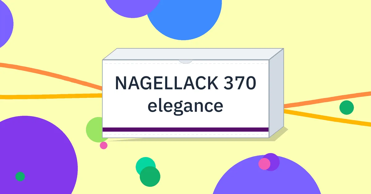 Symbolbild: Packung mit der Aufschrift NAGELLACK 370 elegance (PZN 10850283) – Verfügbarkeit und Bezug in Apotheken in Frankfurt am Main