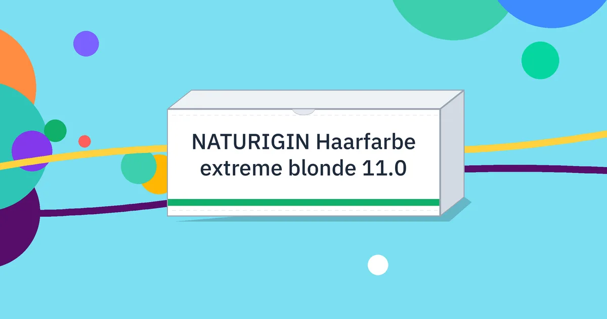Symbolbild: Packung mit der Aufschrift NATURIGIN Haarfarbe extreme blonde 11.0 (PZN 18108086) – Verfügbarkeit und Bezug in Apotheken in Frankfurt am Main