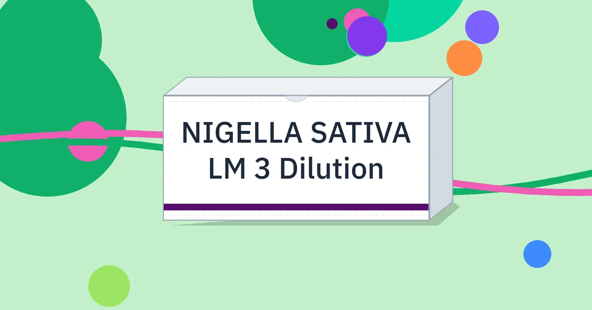 Symbolbild: Packung mit der Aufschrift NIGELLA SATIVA LM 3 Dilution (PZN 13618523) – Verfügbarkeit und Bezug in Apotheken in Frankfurt am Main