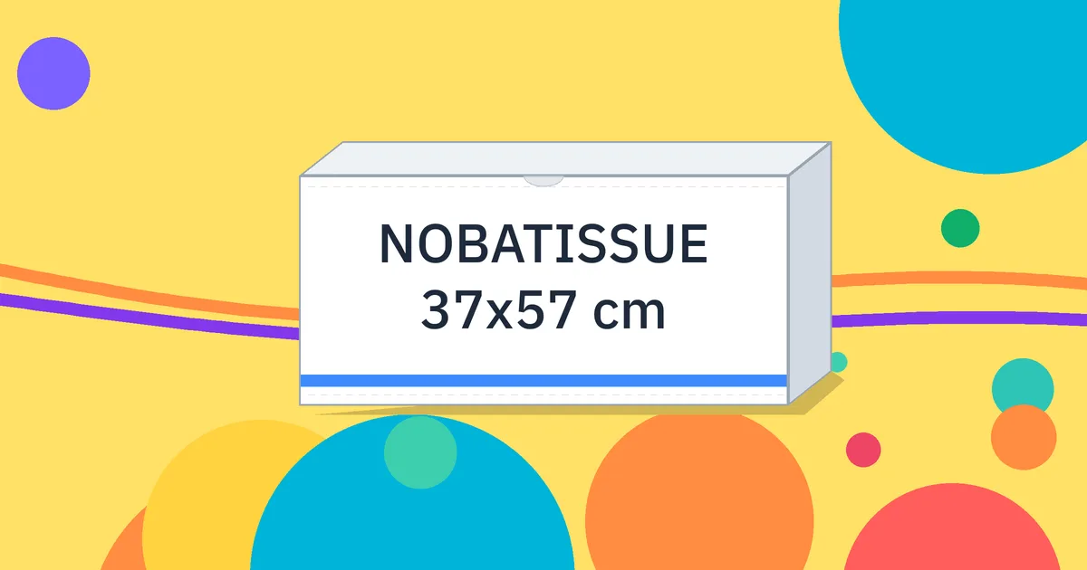 Symbolbild: Packung mit der Aufschrift NOBATISSUE 37x57 cm (PZN 07265440) – Verfügbarkeit und Bezug in Apotheken in Frankfurt am Main