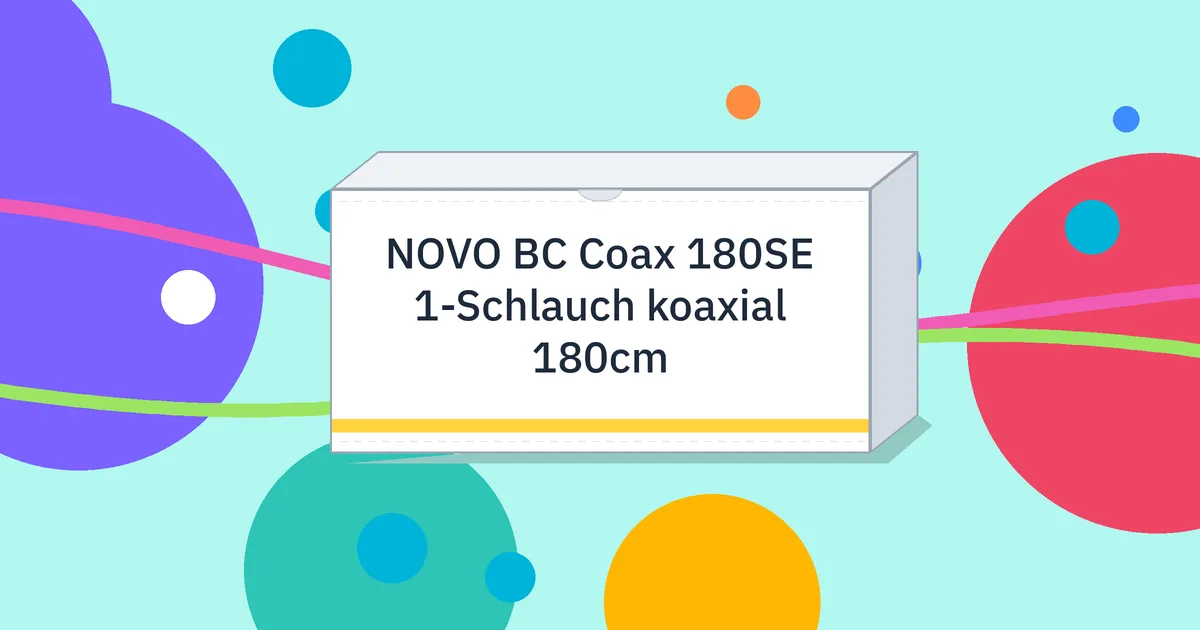 Symbolbild: Packung mit der Aufschrift NOVO BC Coax 180SE 1-Schlauch koaxial 180cm (PZN 18471303) – Verfügbarkeit und Bezug in Apotheken in Frankfurt am Main