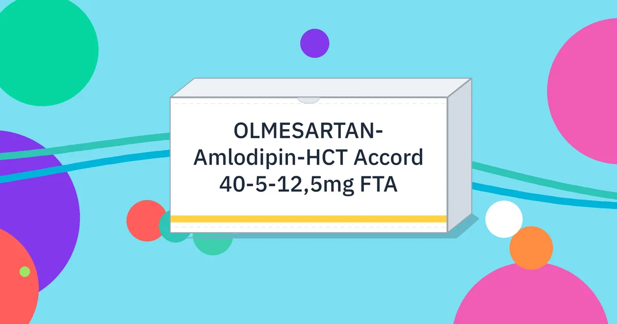 Symbolbild: Packung mit der Aufschrift OLMESARTAN-Amlodipin-HCT Accord 40-5-12,5mg FTA (PZN 16799471) – Verfügbarkeit und Bezug in Apotheken in Frankfurt am Main