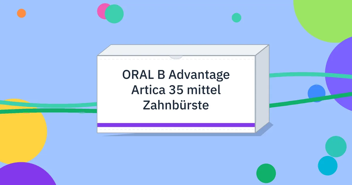 Symbolbild: Packung mit der Aufschrift ORAL B Advantage Artica 35 mittel Zahnbürste (PZN 02948252) – Verfügbarkeit und Bezug in Apotheken in Frankfurt am Main