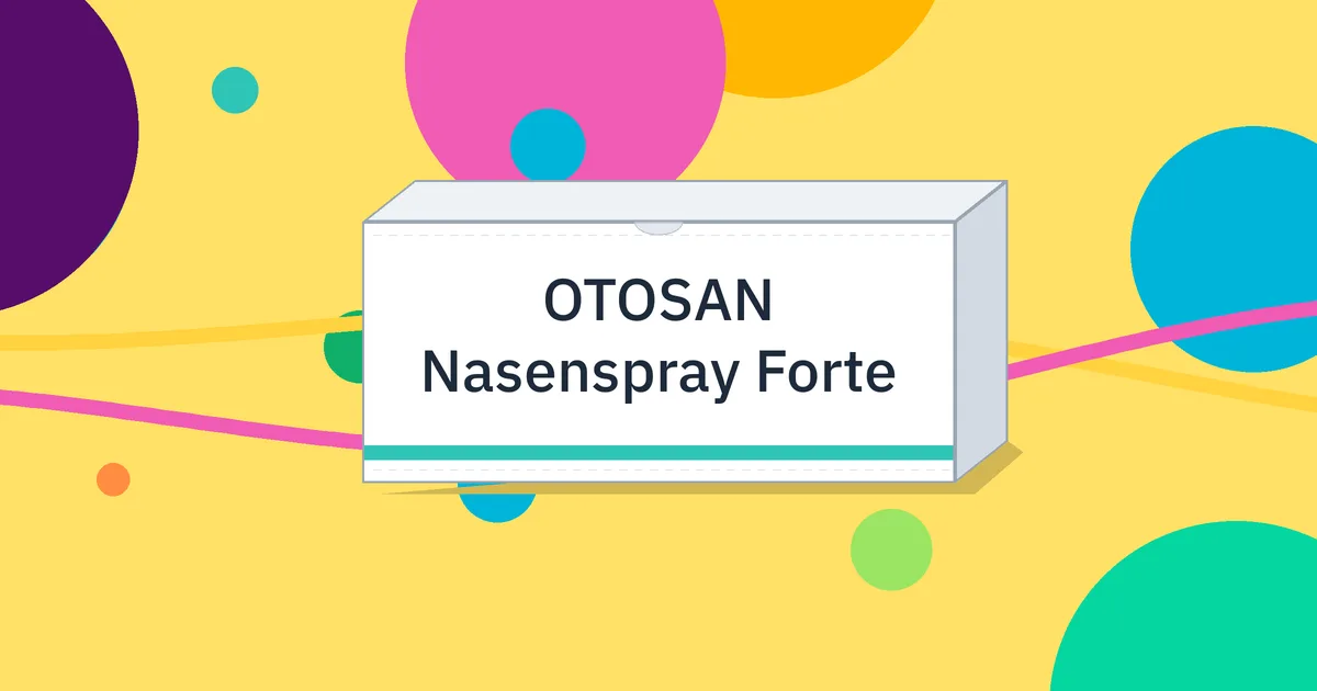 Symbolbild: Packung mit der Aufschrift OTOSAN Nasenspray Forte (PZN 10836018) – Verfügbarkeit und Bezug in Apotheken in Frankfurt am Main