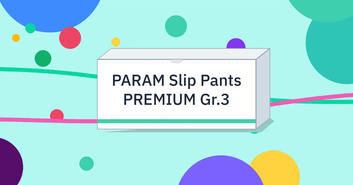 Symbolbild: Packung mit der Aufschrift PARAM Slip Pants PREMIUM Gr.3 (PZN 18404270) – Verfügbarkeit und Bezug in Apotheken in Frankfurt am Main