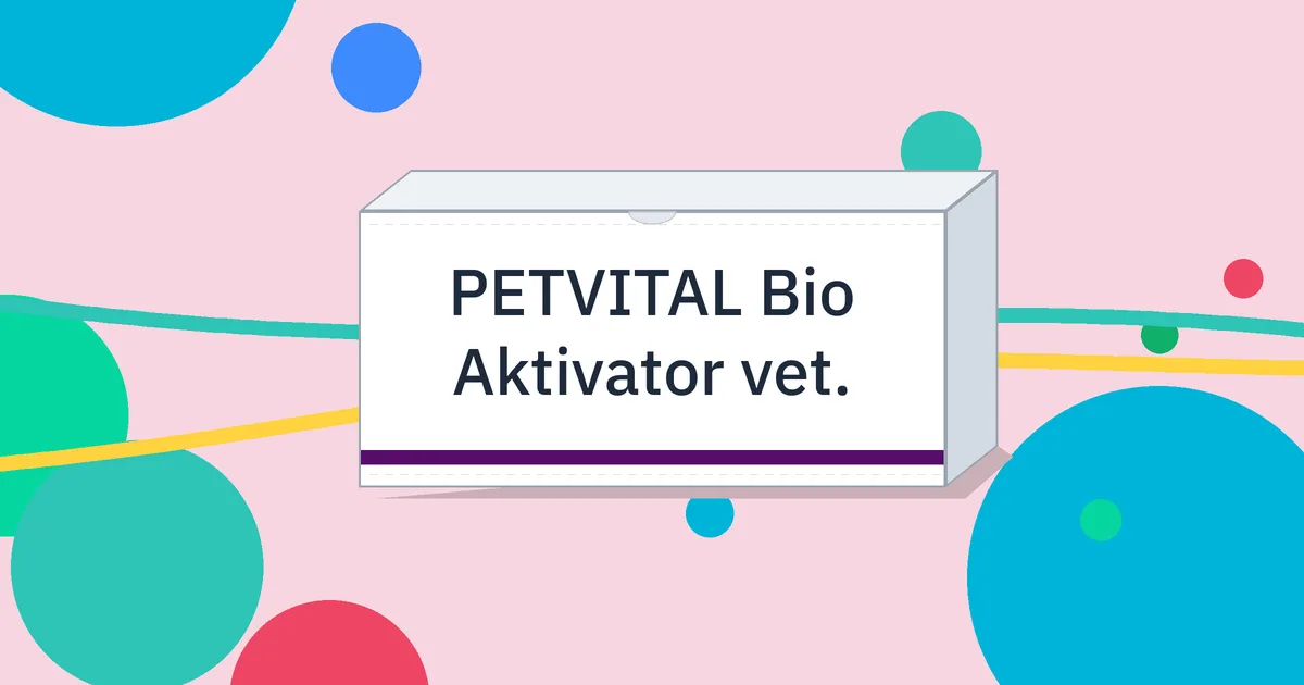 Symbolbild: Packung mit der Aufschrift PETVITAL Bio Aktivator vet. (PZN 04774282) – Verfügbarkeit und Bezug in Apotheken in Frankfurt am Main