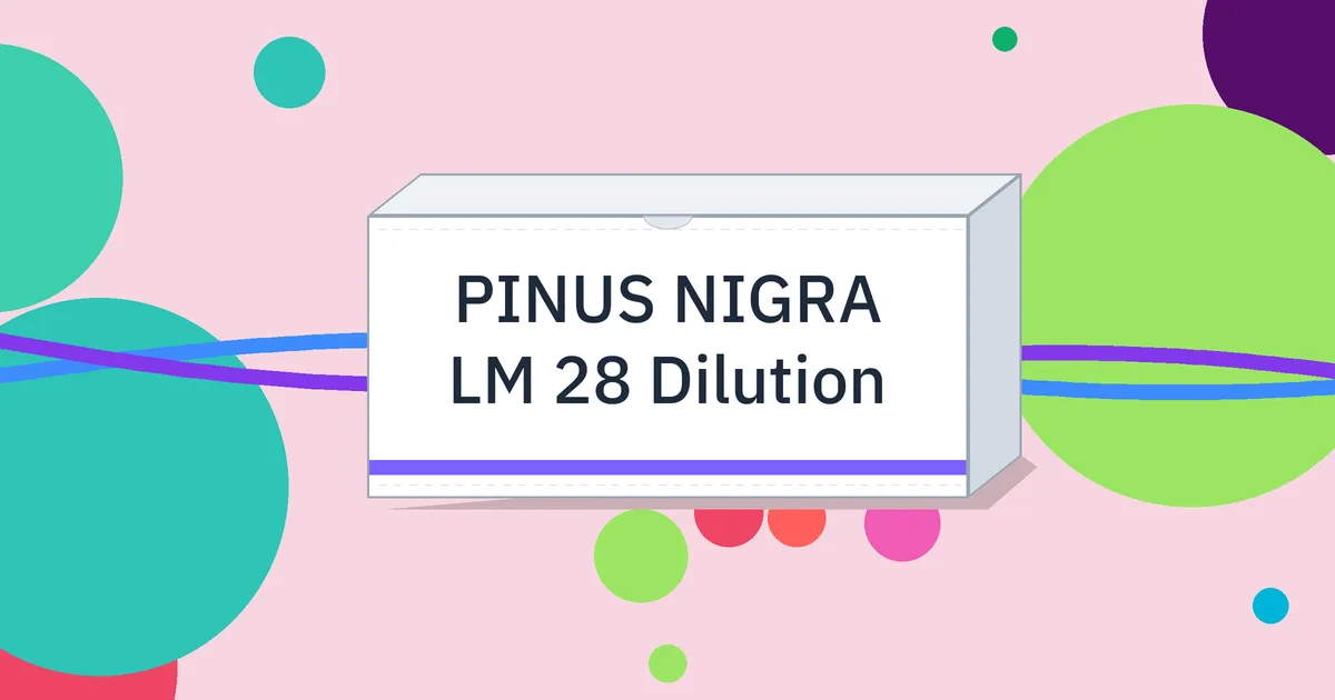 Symbolbild: Packung mit der Aufschrift PINUS NIGRA LM 28 Dilution (PZN 13642697) – Verfügbarkeit und Bezug in Apotheken in Frankfurt am Main