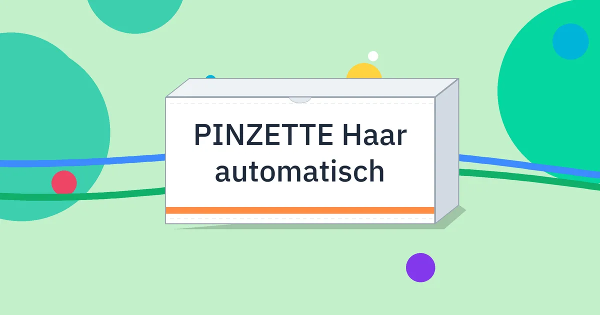 Symbolbild: Packung mit der Aufschrift PINZETTE Haar automatisch (PZN 00013267) – Verfügbarkeit und Bezug in Apotheken in Frankfurt am Main
