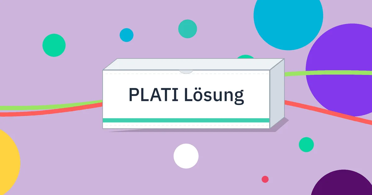 Symbolbild: Packung mit der Aufschrift PLATI Lösung (PZN 05015472) – Verfügbarkeit und Bezug in Apotheken in Frankfurt am Main