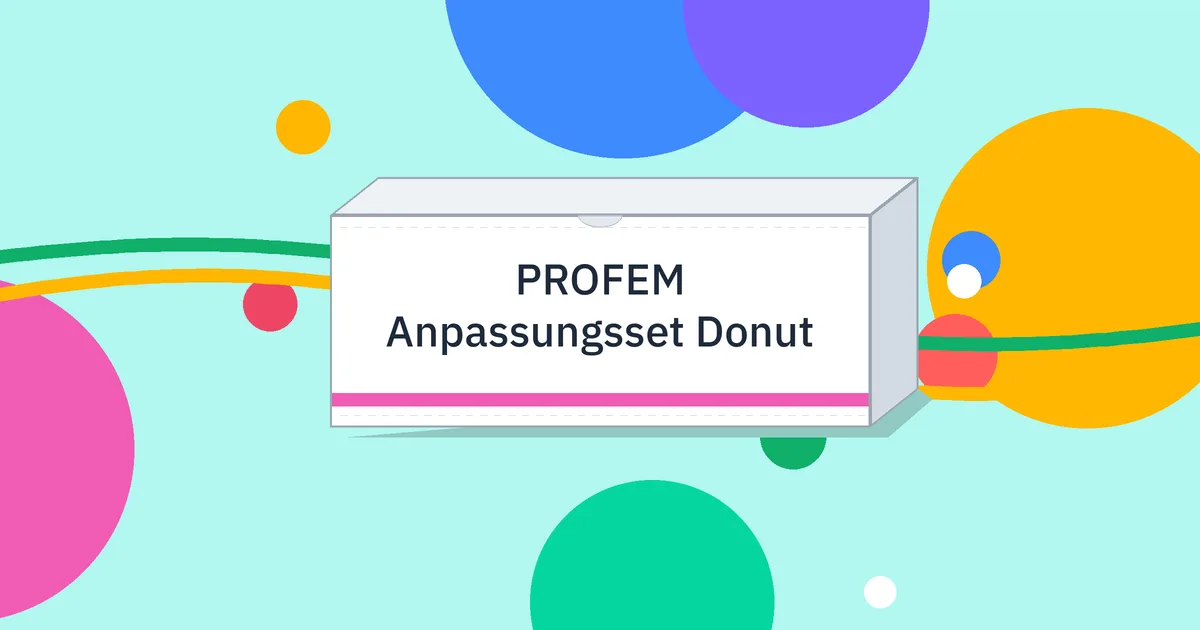 Symbolbild: Packung mit der Aufschrift PROFEM Anpassungsset Donut (PZN 19998372) – Verfügbarkeit und Bezug in Apotheken in Frankfurt am Main