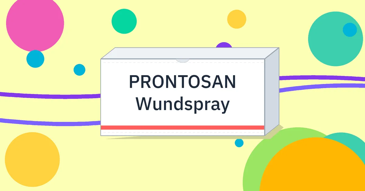 Symbolbild: Packung mit der Aufschrift PRONTOSAN Wundspray (PZN 17902528) – Verfügbarkeit und Bezug in Apotheken in Frankfurt am Main
