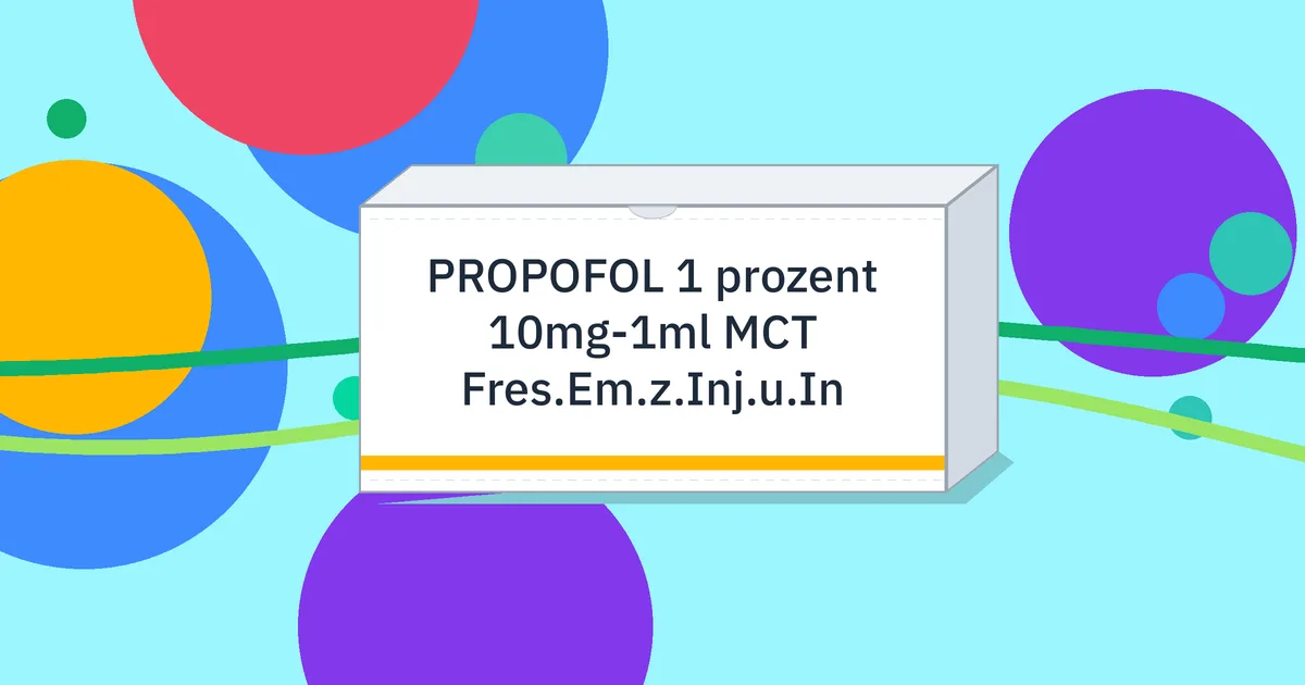 Symbolbild: Packung mit der Aufschrift PROPOFOL 1 prozent 10mg-1ml MCT Fres.Em.z.Inj.u.In (PZN 19827647) – Verfügbarkeit und Bezug in Apotheken in Frankfurt am Main