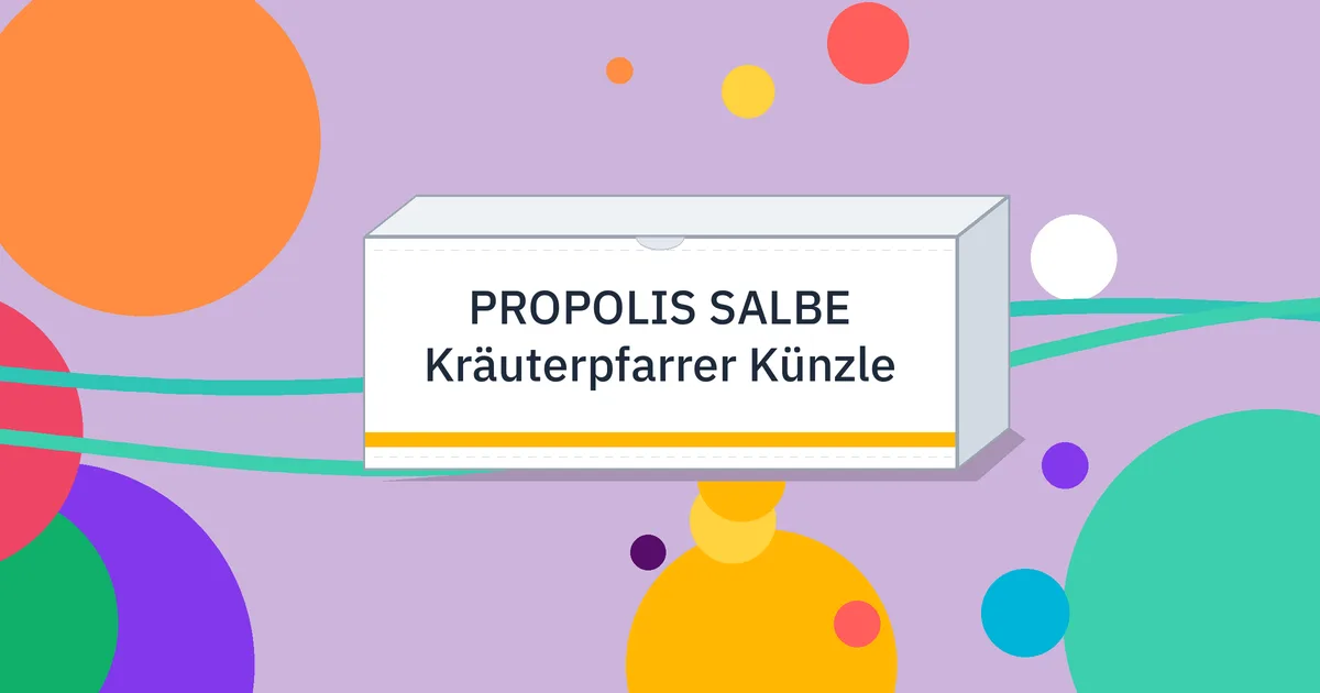Symbolbild: Packung mit der Aufschrift PROPOLIS SALBE Kräuterpfarrer Künzle (PZN 05464649) – Verfügbarkeit und Bezug in Apotheken in Frankfurt am Main