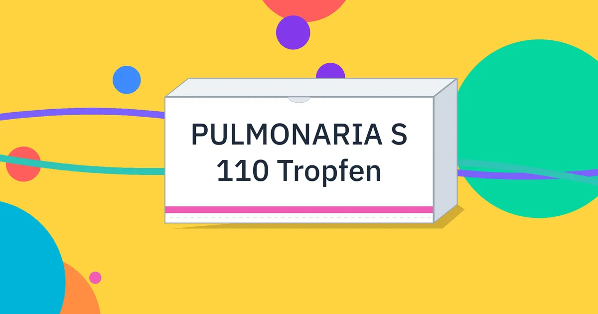 Symbolbild: Packung mit der Aufschrift PULMONARIA S 110 Tropfen (PZN 01828327) – Verfügbarkeit und Bezug in Apotheken in Frankfurt am Main