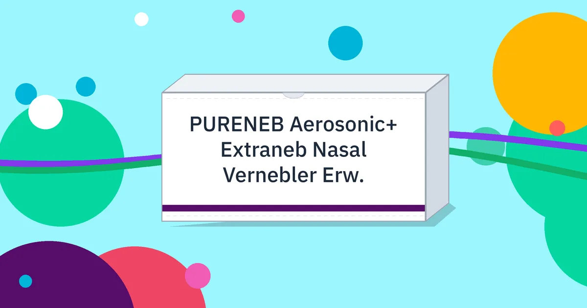 Symbolbild: Packung mit der Aufschrift PURENEB Aerosonic+ Extraneb Nasal Vernebler Erw. (PZN 16244767) – Verfügbarkeit und Bezug in Apotheken in Frankfurt am Main