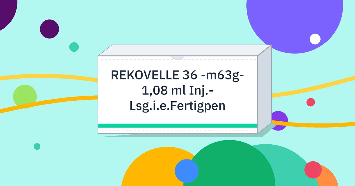 Symbolbild: Packung mit der Aufschrift REKOVELLE 36 -m63g-1,08 ml Inj.-Lsg.i.e.Fertigpen (PZN 13901182) – Verfügbarkeit und Bezug in Apotheken in Frankfurt am Main