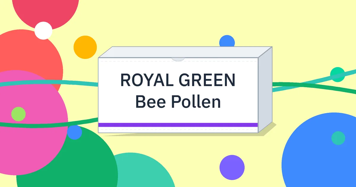 Symbolbild: Packung mit der Aufschrift ROYAL GREEN Bee Pollen (PZN 16504286) – Verfügbarkeit und Bezug in Apotheken in Frankfurt am Main