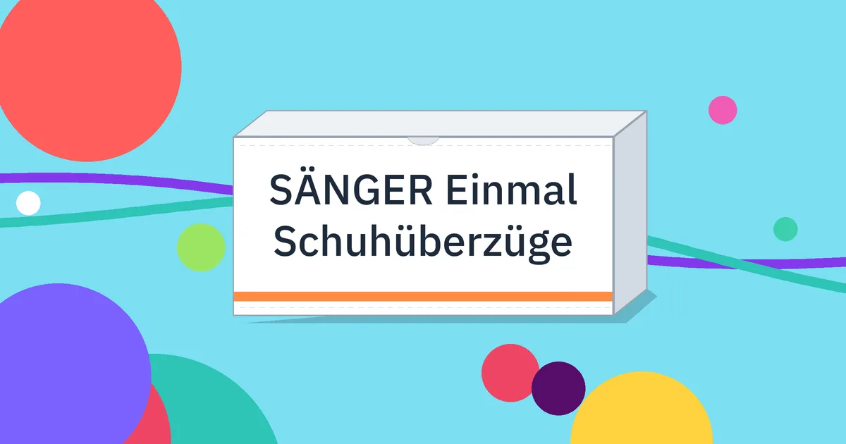 Symbolbild: Packung mit der Aufschrift SÄNGER Einmal Schuhüberzüge (PZN 01306818) – Verfügbarkeit und Bezug in Apotheken in Frankfurt am Main
