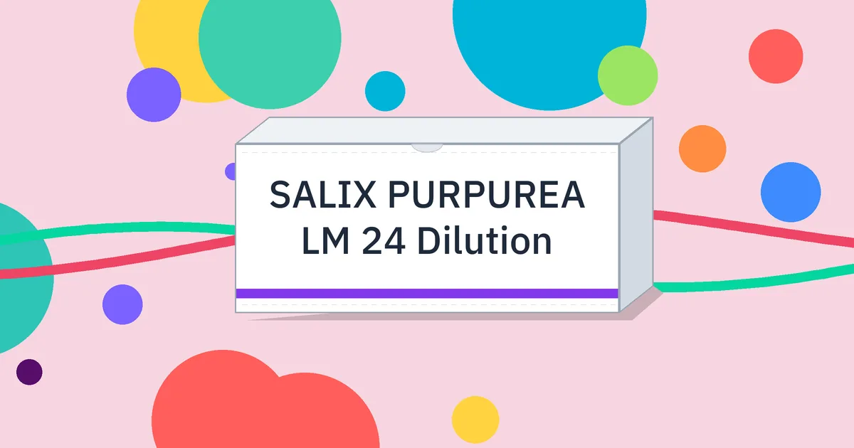 Symbolbild: Packung mit der Aufschrift SALIX PURPUREA LM 24 Dilution (PZN 13178739) – Verfügbarkeit und Bezug in Apotheken in Frankfurt am Main