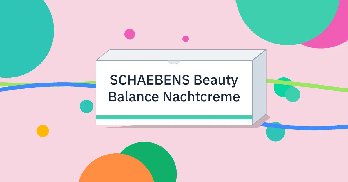 Symbolbild: Packung mit der Aufschrift SCHAEBENS Beauty Balance Nachtcreme (PZN 19972846) – Verfügbarkeit und Bezug in Apotheken in Frankfurt am Main